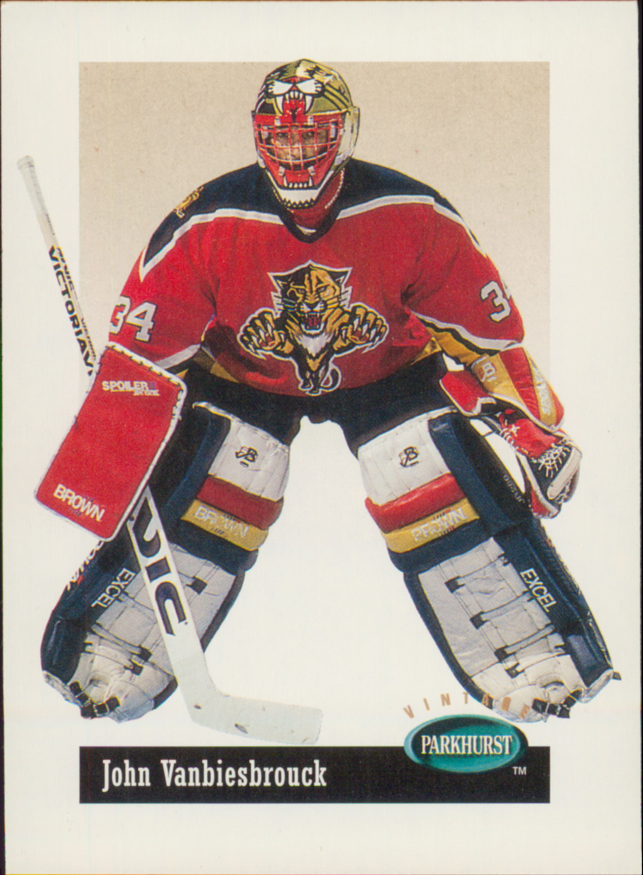 Hockey :: 1994-95 PARKHURST - JOHN VANBIESBROUCK #V13 VINTAGE - Card ...
