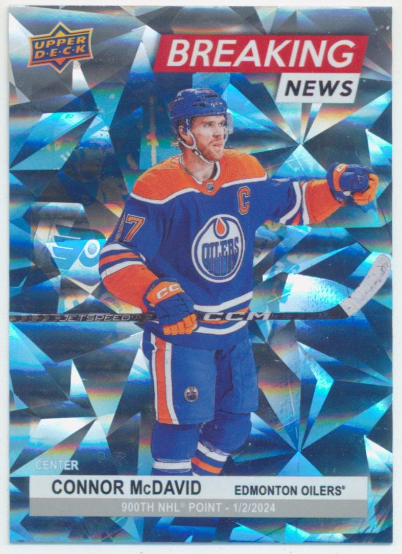 Hockey :: 2024-25 UPPER DECK - CONNOR McDAVID #BN-25 BREAKING NEWS ...